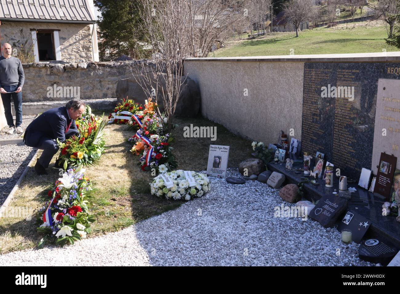 Le Vernet, France. 24th Mar, 2024. © PHOTOPQR/LA PROVENCE/ERIC CAMOIN ; Le Vernet ; 24/03/2024 ...