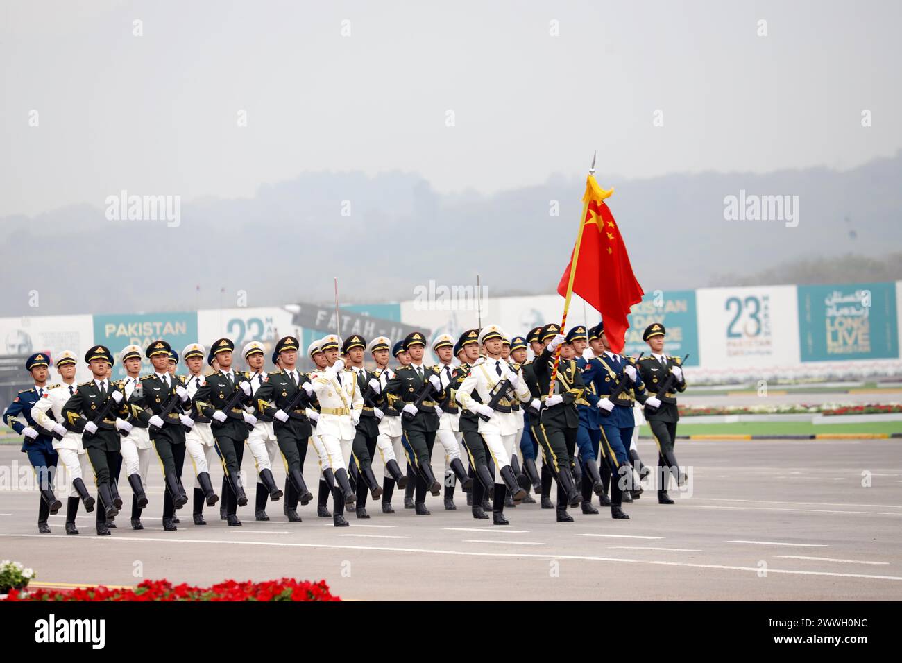 Islamabad, Pakistan. 23rd Mar, 2024. The Guard of Honor of the Chinese ...