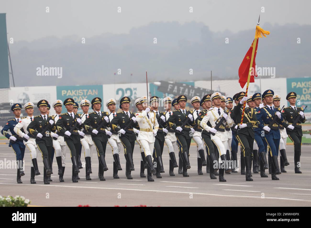 Islamabad, Pakistan. 23rd Mar, 2024. The Guard of Honor of the Chinese ...