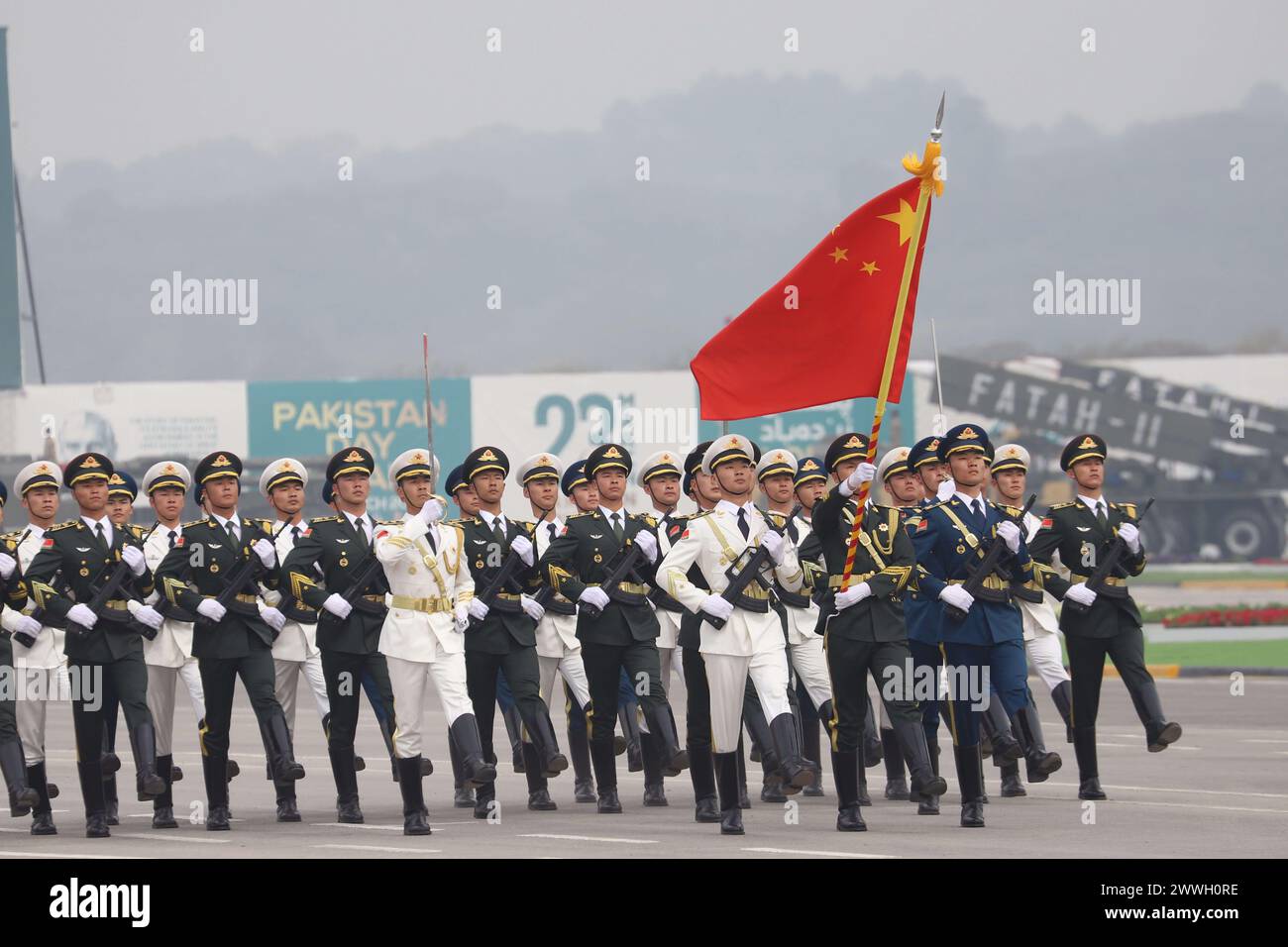 Islamabad, Pakistan. 23rd Mar, 2024. The Guard of Honor of the Chinese ...