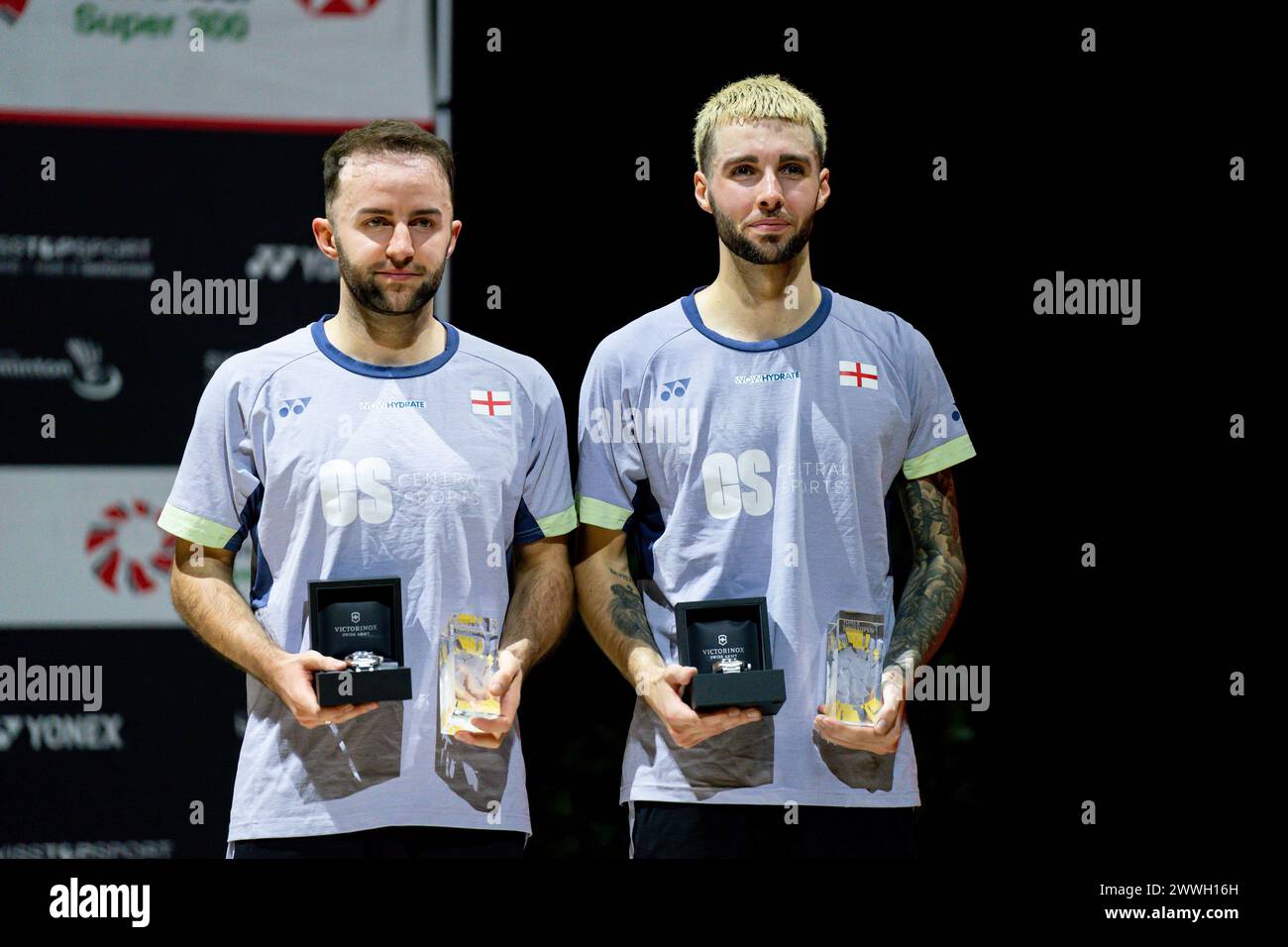 Basel, Switzerland, March 24th 2024: Winner awards for Ben Lane and ...