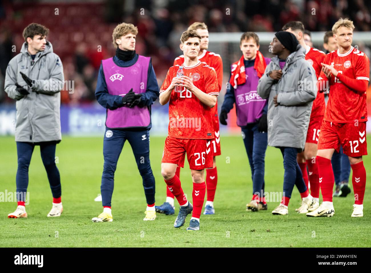 Copenhagen, Denmark. 23rd Mar, 2024. Elias Jelert (26) of Denmark seen ...