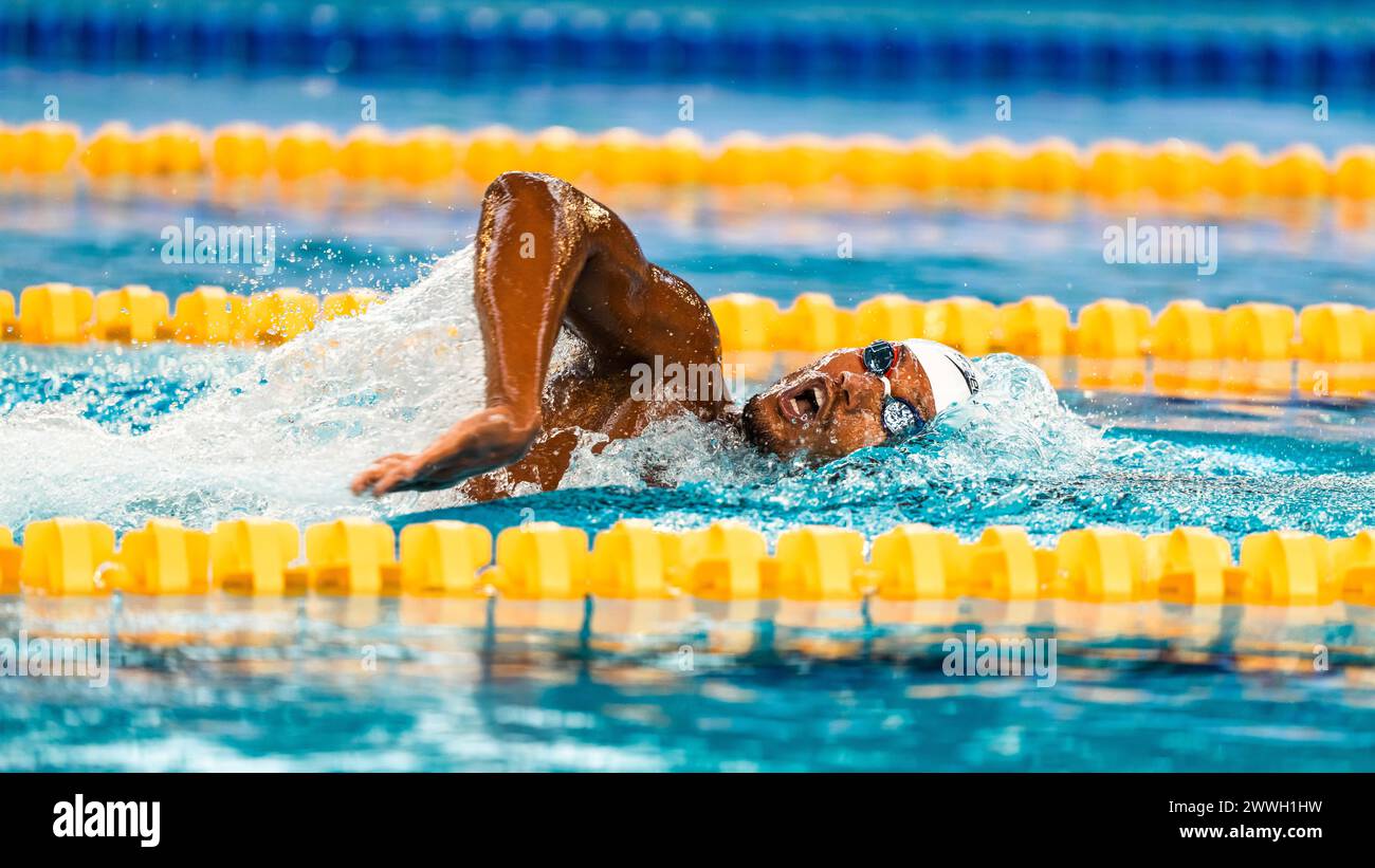 Joris BOUCHAUT (FRA), Men 800m freestyle swimming final, during the ...