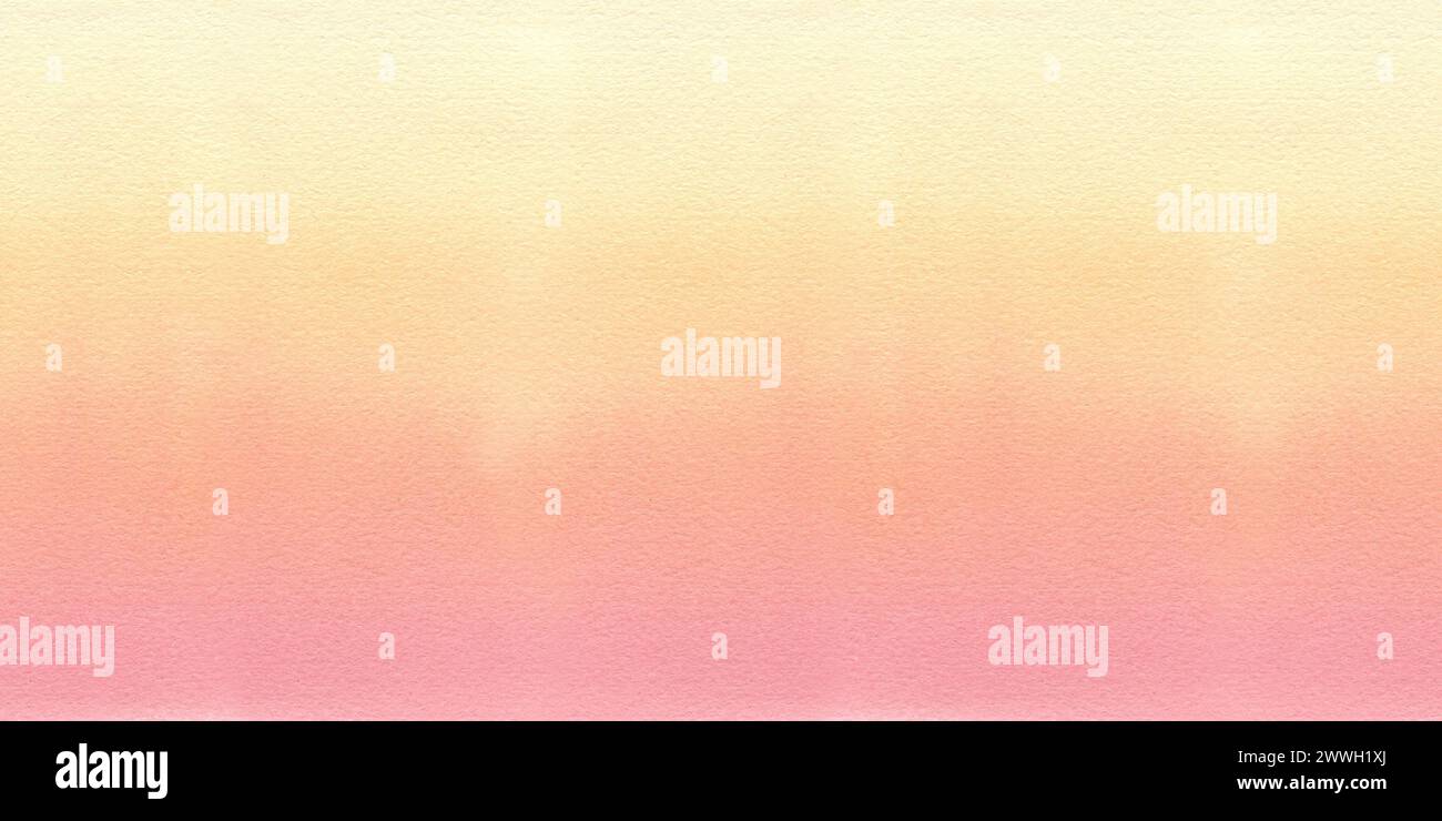 Hand-drawn watercolor texture background, gradient from yellow to coral ...