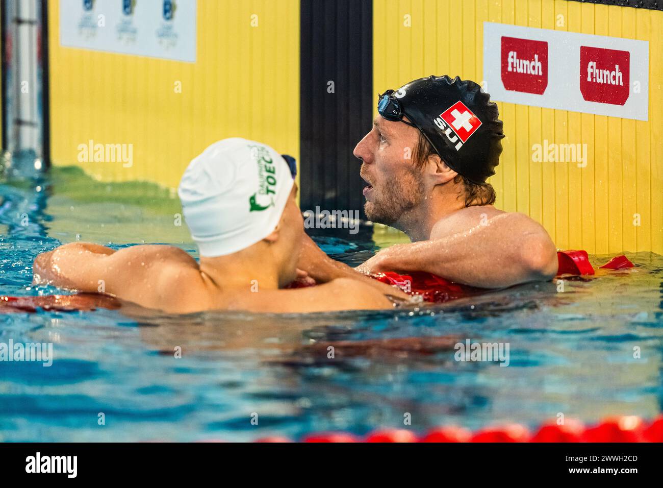 Jeremy DESPLANCHES (SUI) and Jacques SALETES (FRA), Men 200m Medley ...