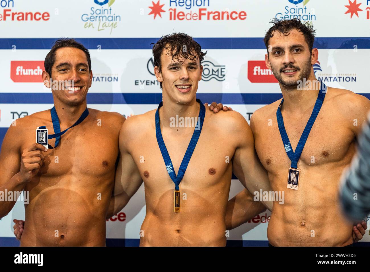 Nans MAZELLIER (FRA) and Breno CORREIA (BRA) and Roman FUCHS (FRA), Men ...