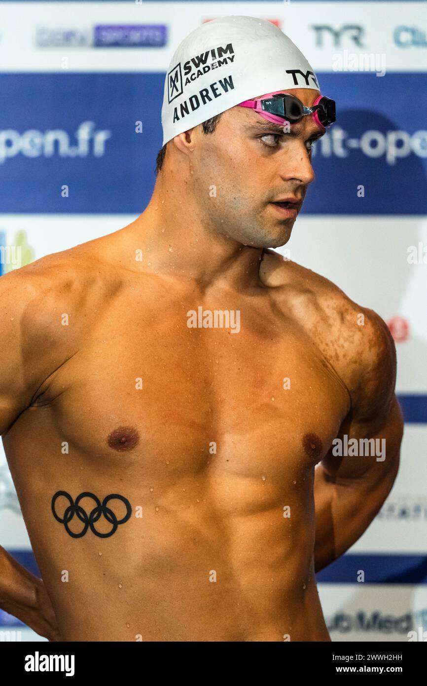 Michael ANDREW (USA), men 50m freestyle swimming final, during the ...