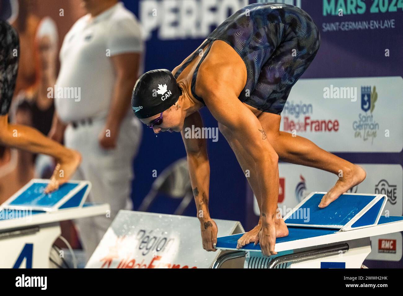 Mary Sophie HARVEY (CAN), women 100m freestyle swimming, during the ...