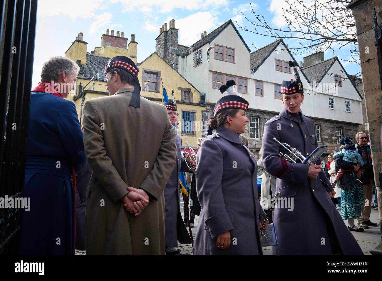 Edinburgh Scotland, UK 24 March 2024. The Royal Regiment Of Scotland ...