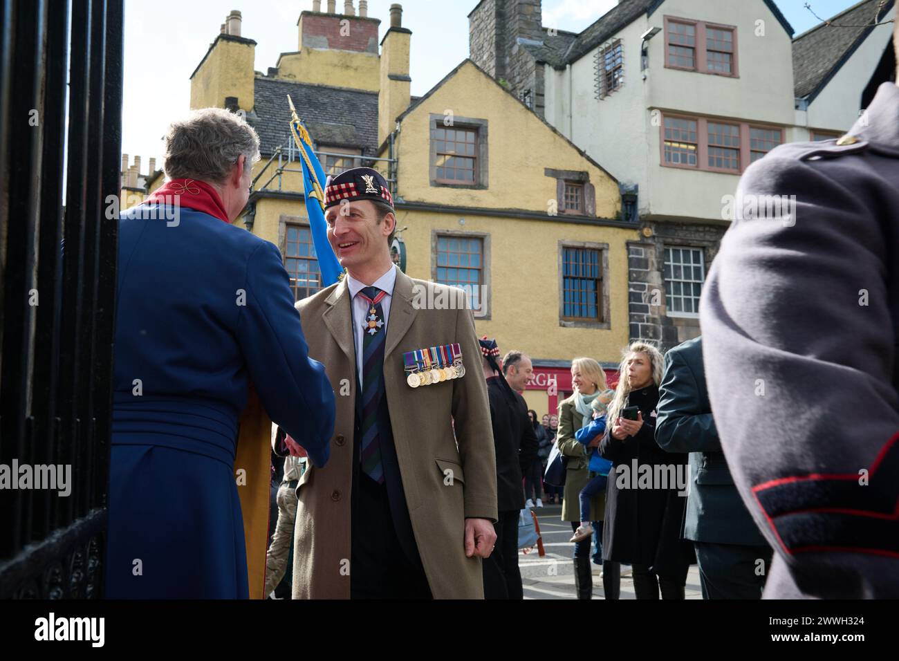 Edinburgh Scotland, UK 24 March 2024. The Royal Regiment Of Scotland ...