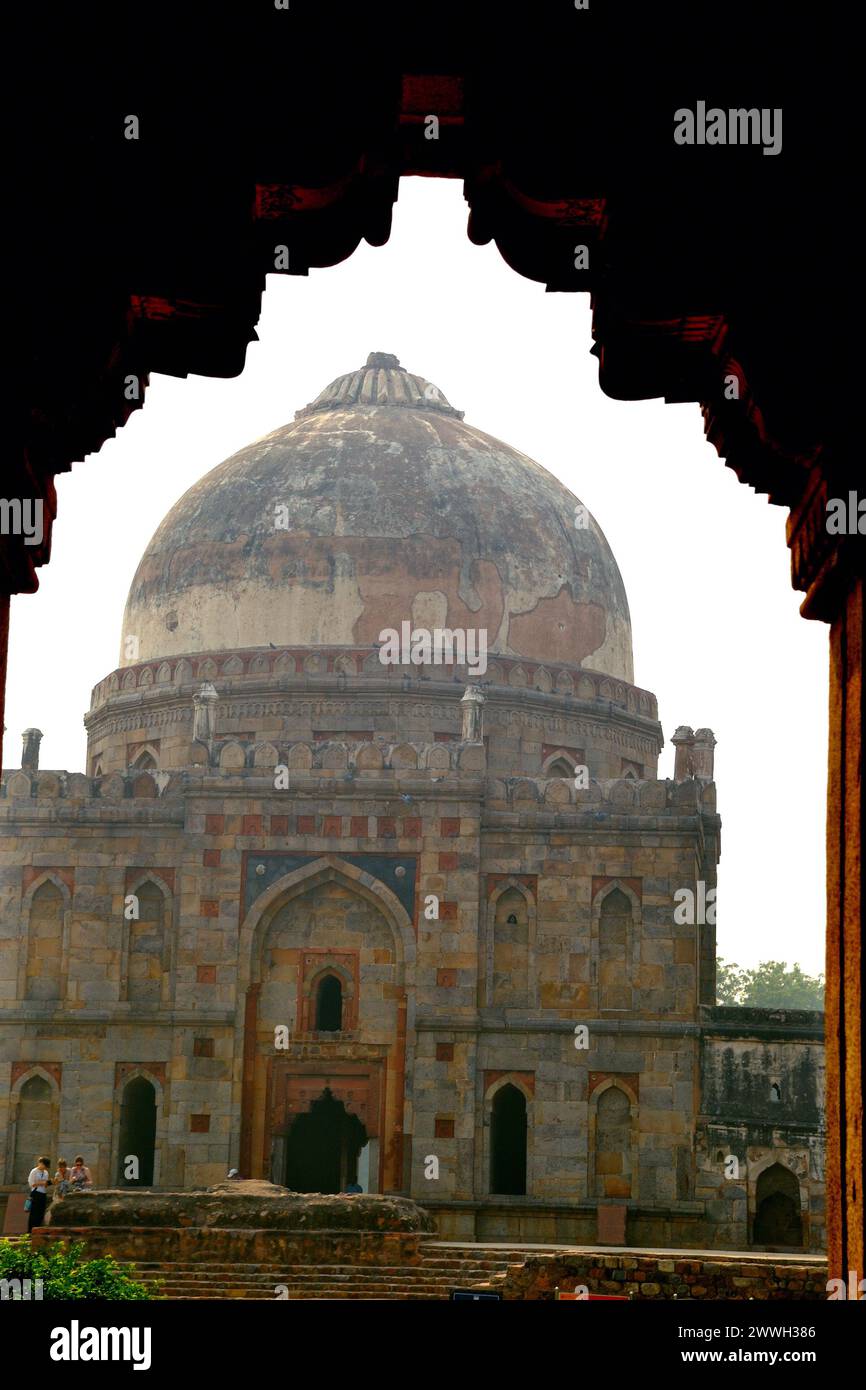 Partial view of Sheesh Gumbad, Lodi gardens, New Delhi, Delhi, India ...