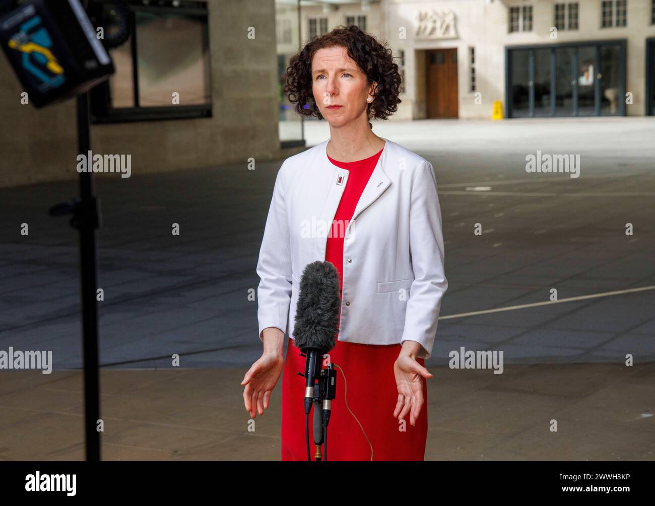 London, UK. 24th Mar, 2024. Anneliese Dodds gives an interview to the ...