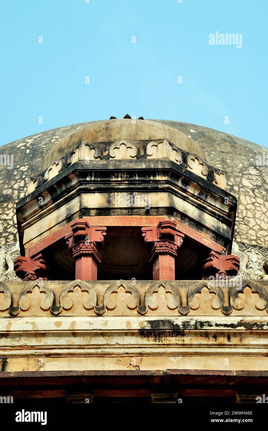 Partial view of Muhammad Shah Sayyid's Tomb, Lodi Gardens, New Delhi ...