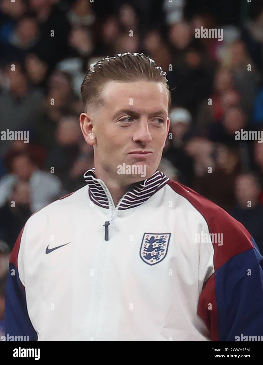 Jordan Pickford(Everton)of England before kick off during International ...