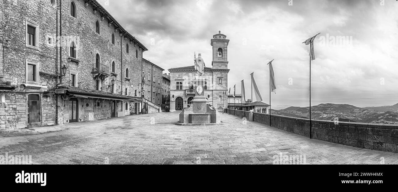 The scenic Liberty Square, main central square nestled in the heart of ...