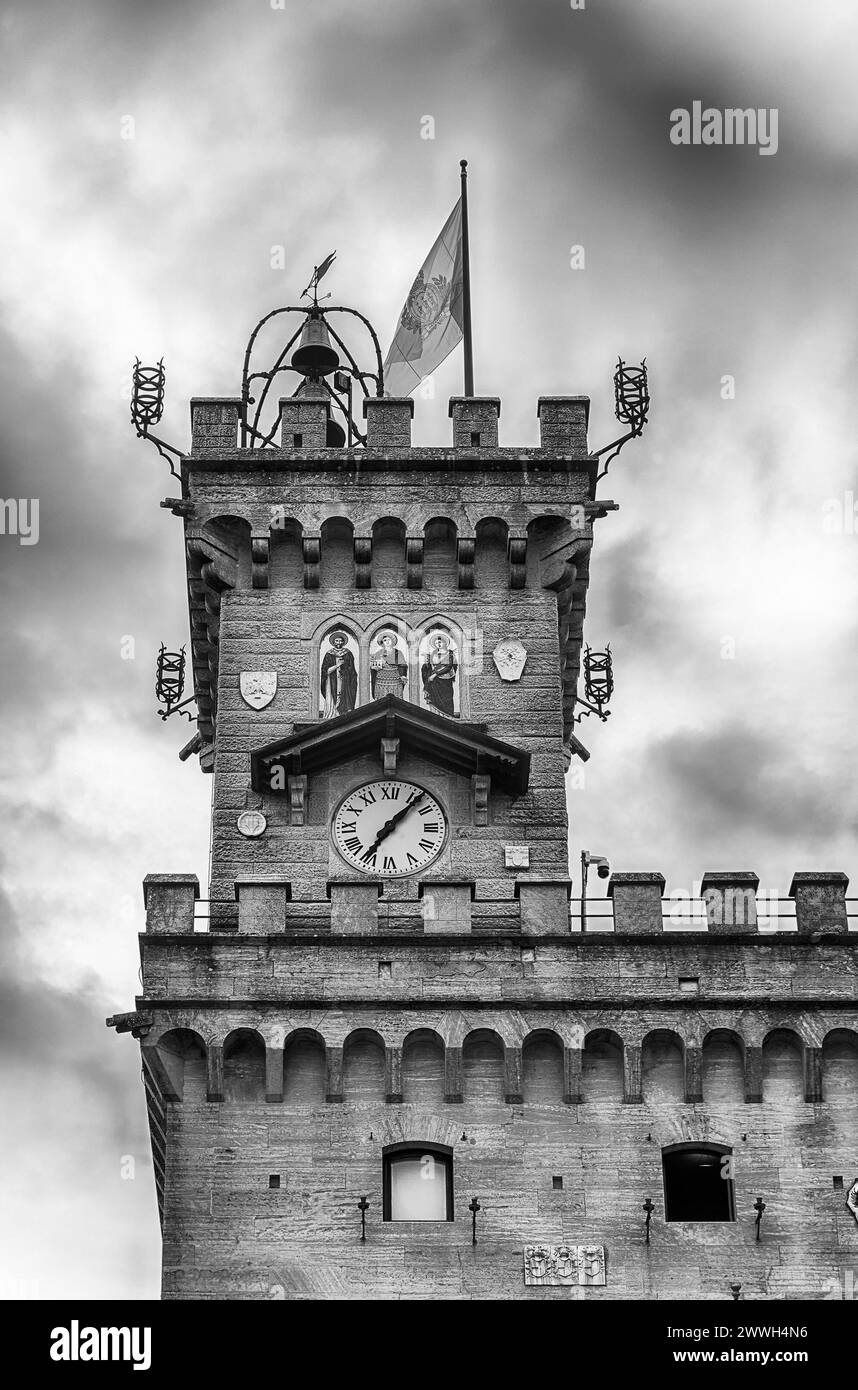 The iconic Public Palace of San Marino: a historic gem nestled in the heart of the World's ...