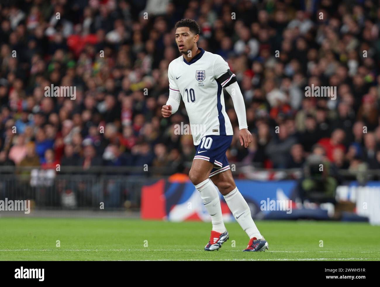 Jude Bellingham (Real Madrid)of England in action during International ...