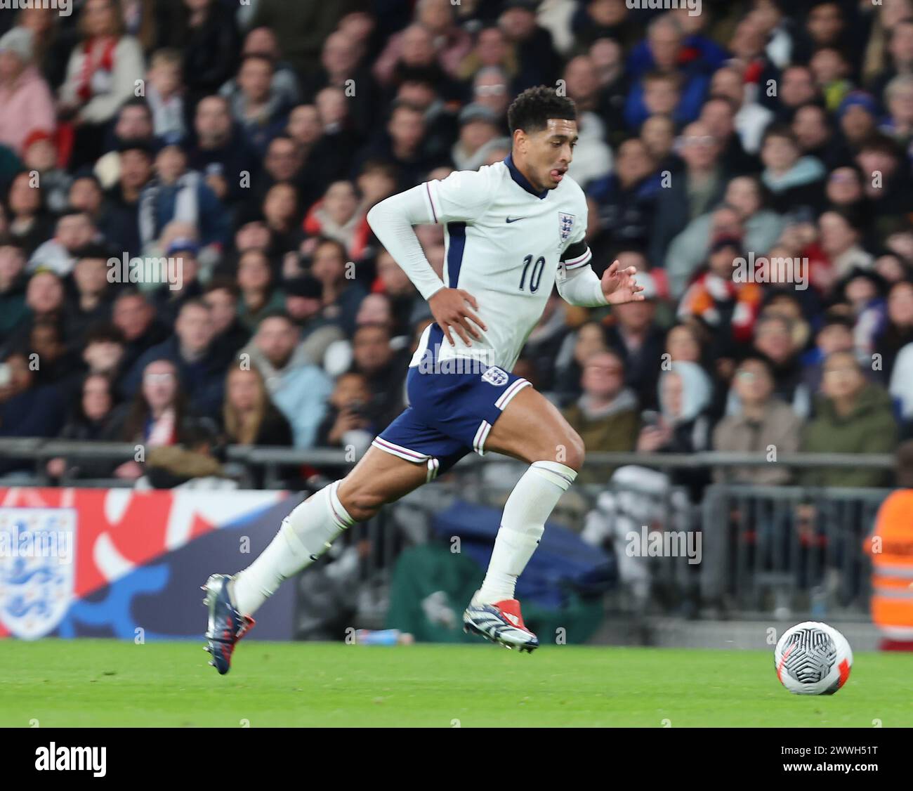 Jude Bellingham (Real Madrid)of England in action during International ...