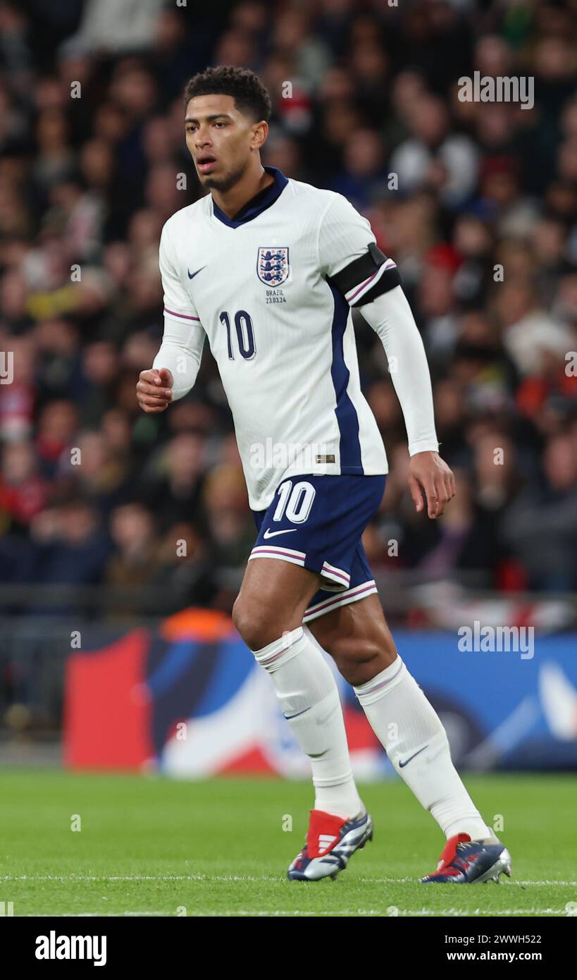 Jude Bellingham (Real Madrid)of England in action during International ...
