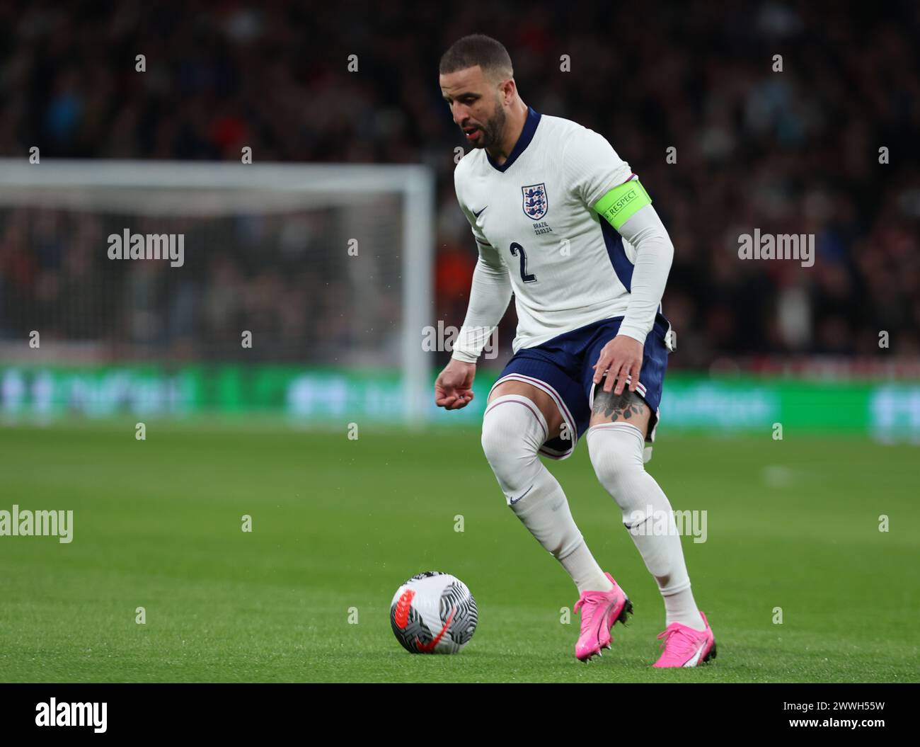 Kyle Walker(Manchester City)of England in action during International ...