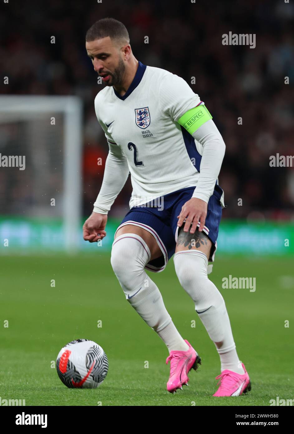 Kyle Walker(Manchester City)of England in action during International ...