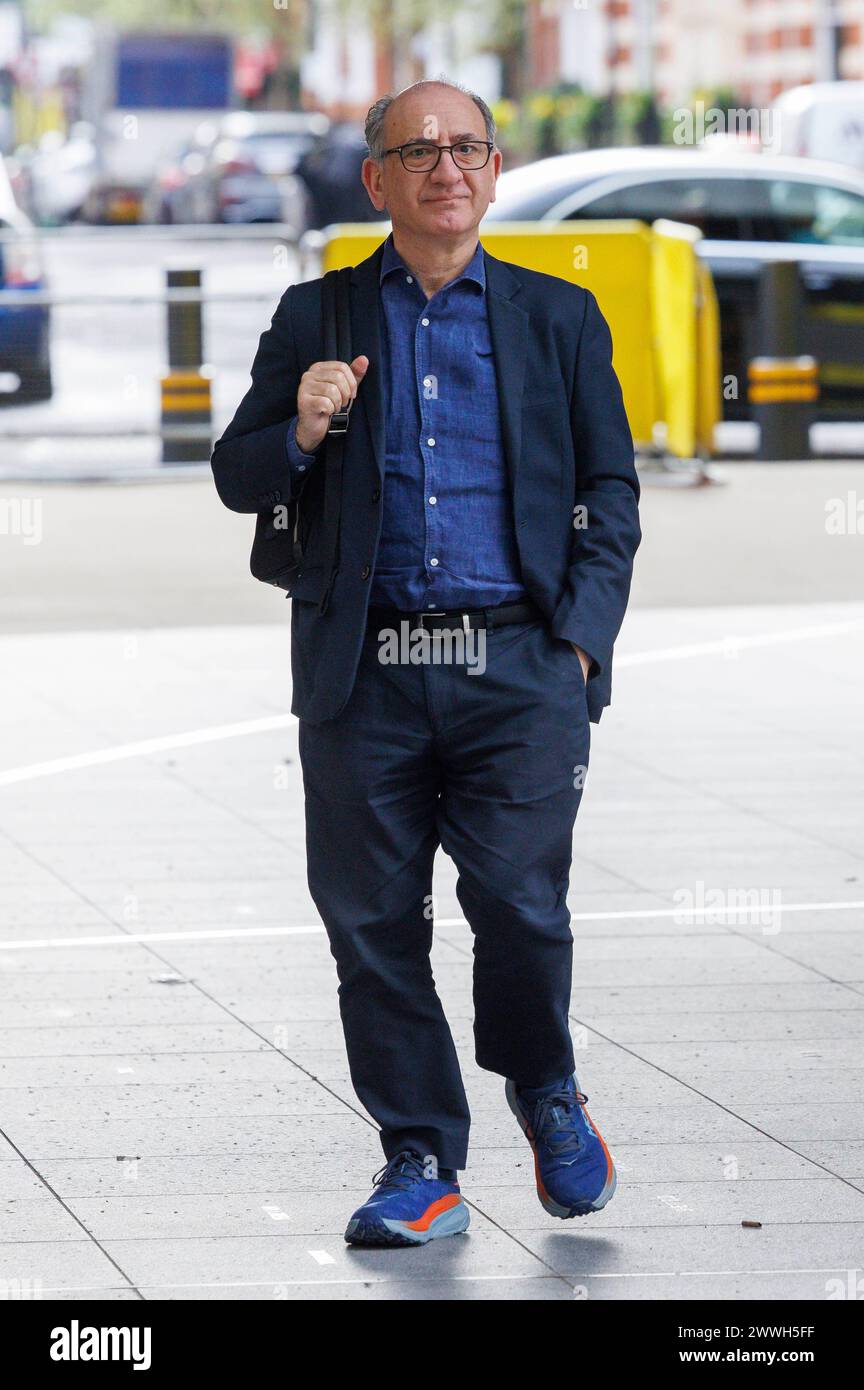 London, UK. 24th Mar, 2024. Armando Iannucci, Scottish satirist, writer ...