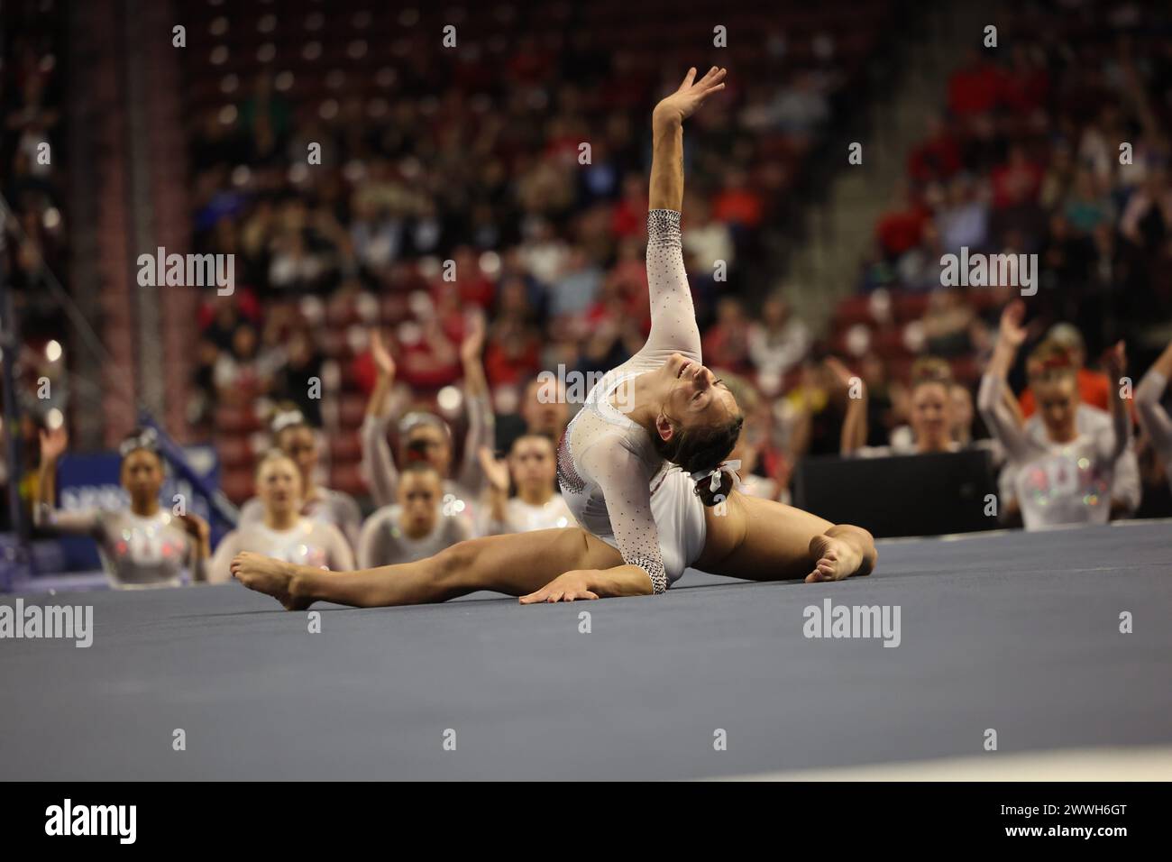 March 23, 2024: Gymnast GRACE MCCALLUM (University of Utah) during the ...