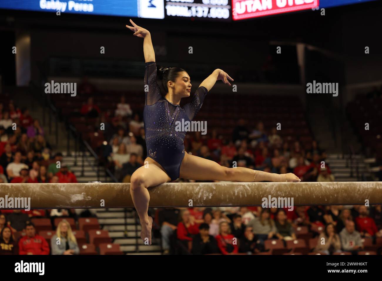 March 23, 2024: Gymnast MYA LAUZON (University of California Berkeley ...