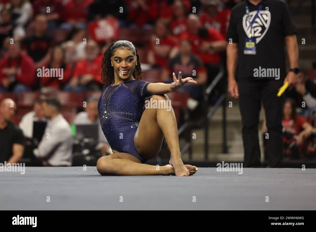 March 23, 2024: Gymnast EMJAE FRAZIER (University of California ...