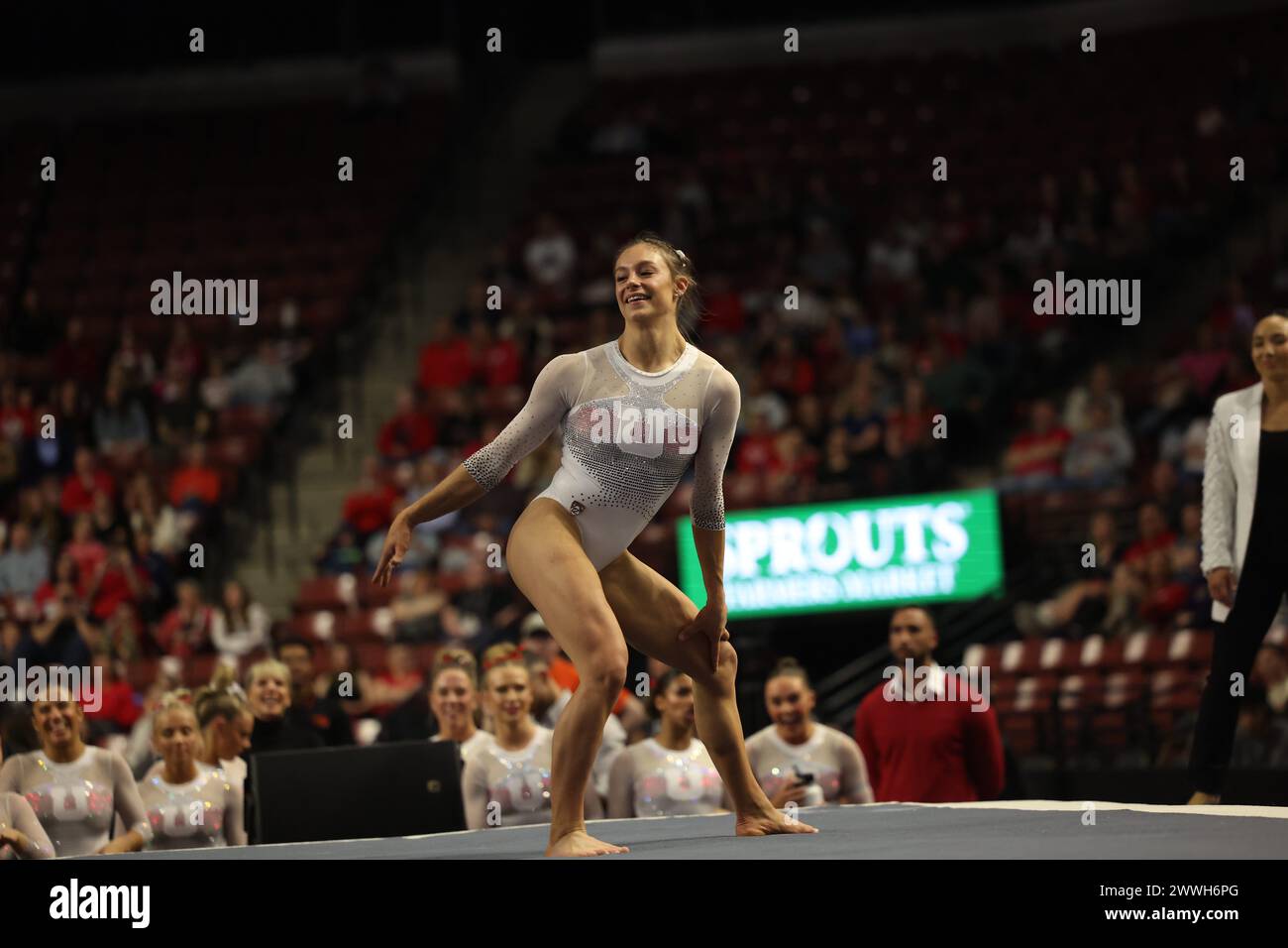 March 23, 2024: Gymnast GRACE MCCALLUM (University of Utah) during the ...