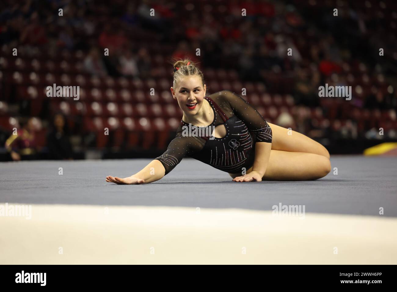 March 23, 2024: Gymnast BRENNA NEAULT (Stanford University) during the ...