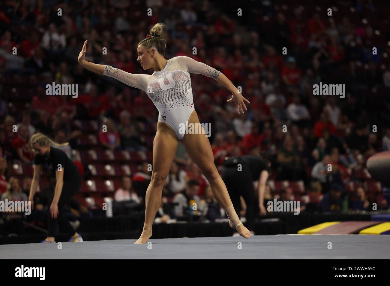March 23, 2024: Gymnast JAYLENE GILSTRAP (University of Utah)during the ...