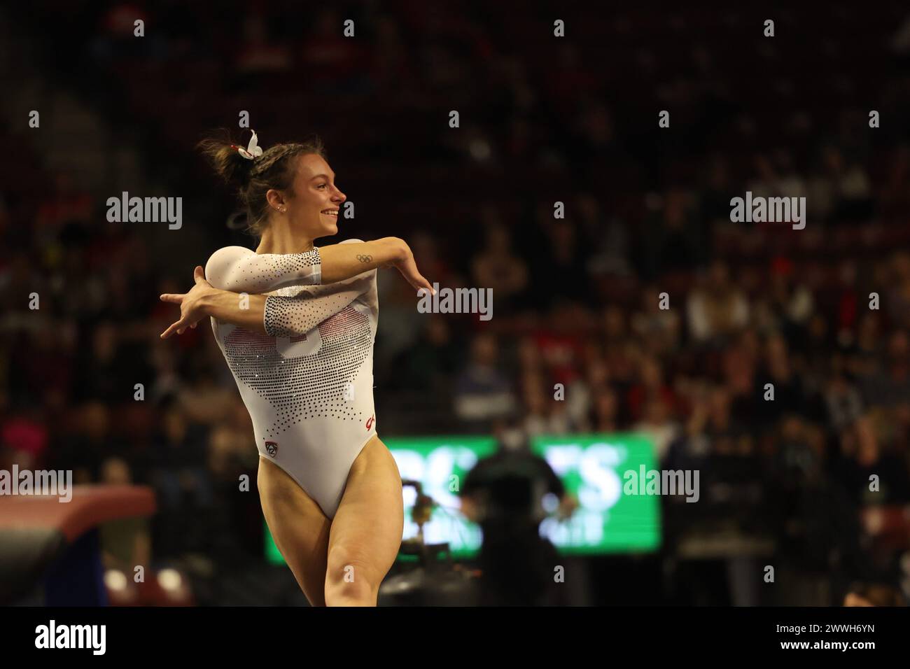 March 23, 2024: Gymnast GRACE MCCALLUM (University of Utah) during the ...