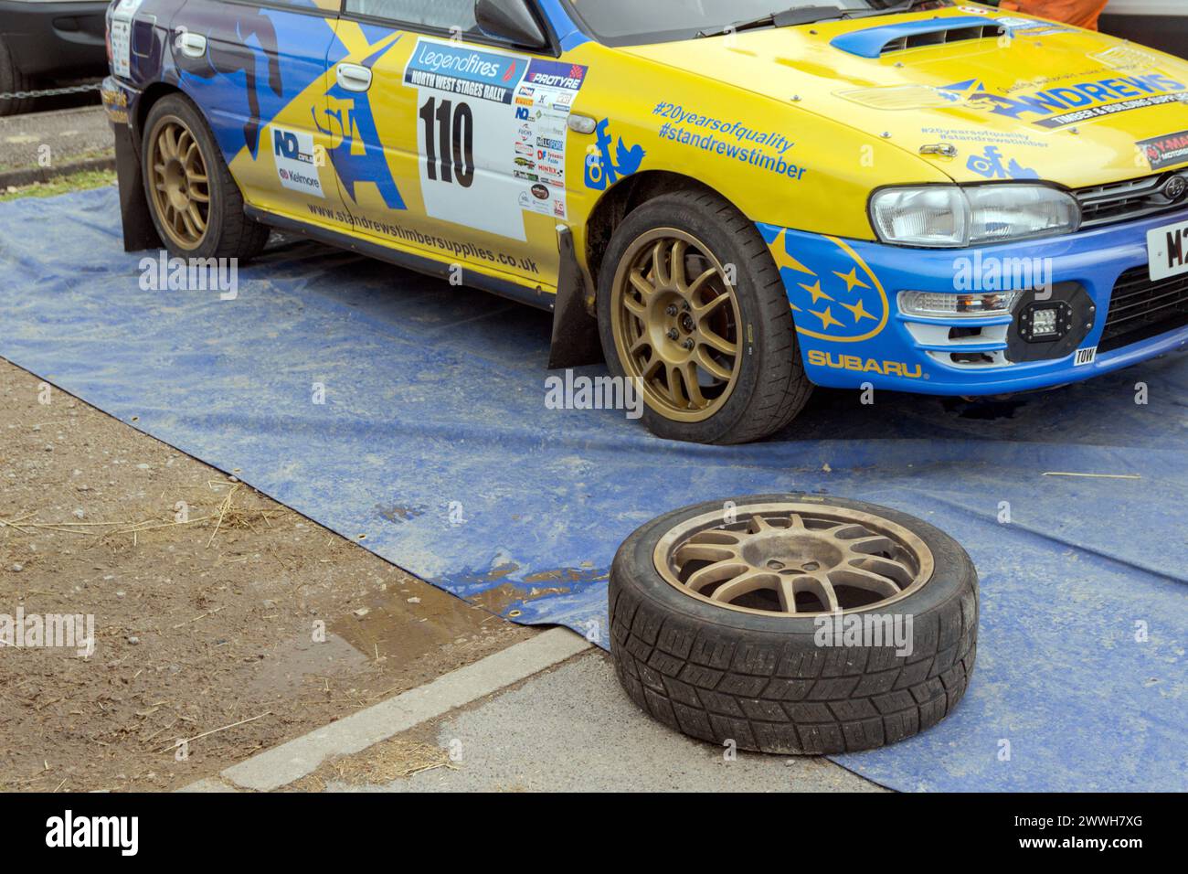 Subaru Impreza. North West Stages Rally 2024 Stock Photo - Alamy