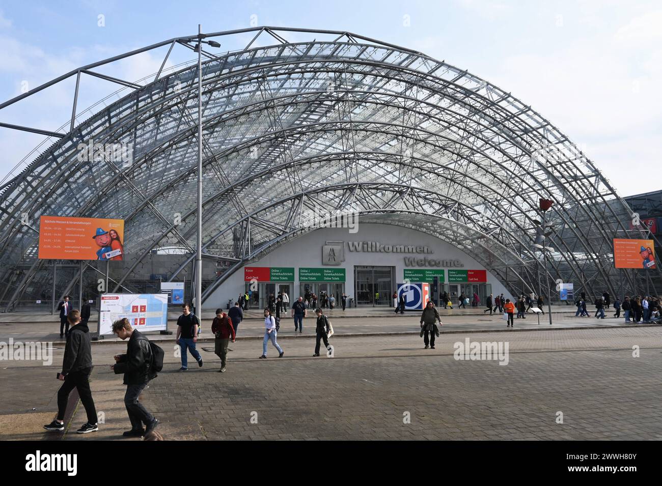 Leipziger Buchmesse 2024, Messe in Leipzig. Foto: Glashalle *** Leipzig ...