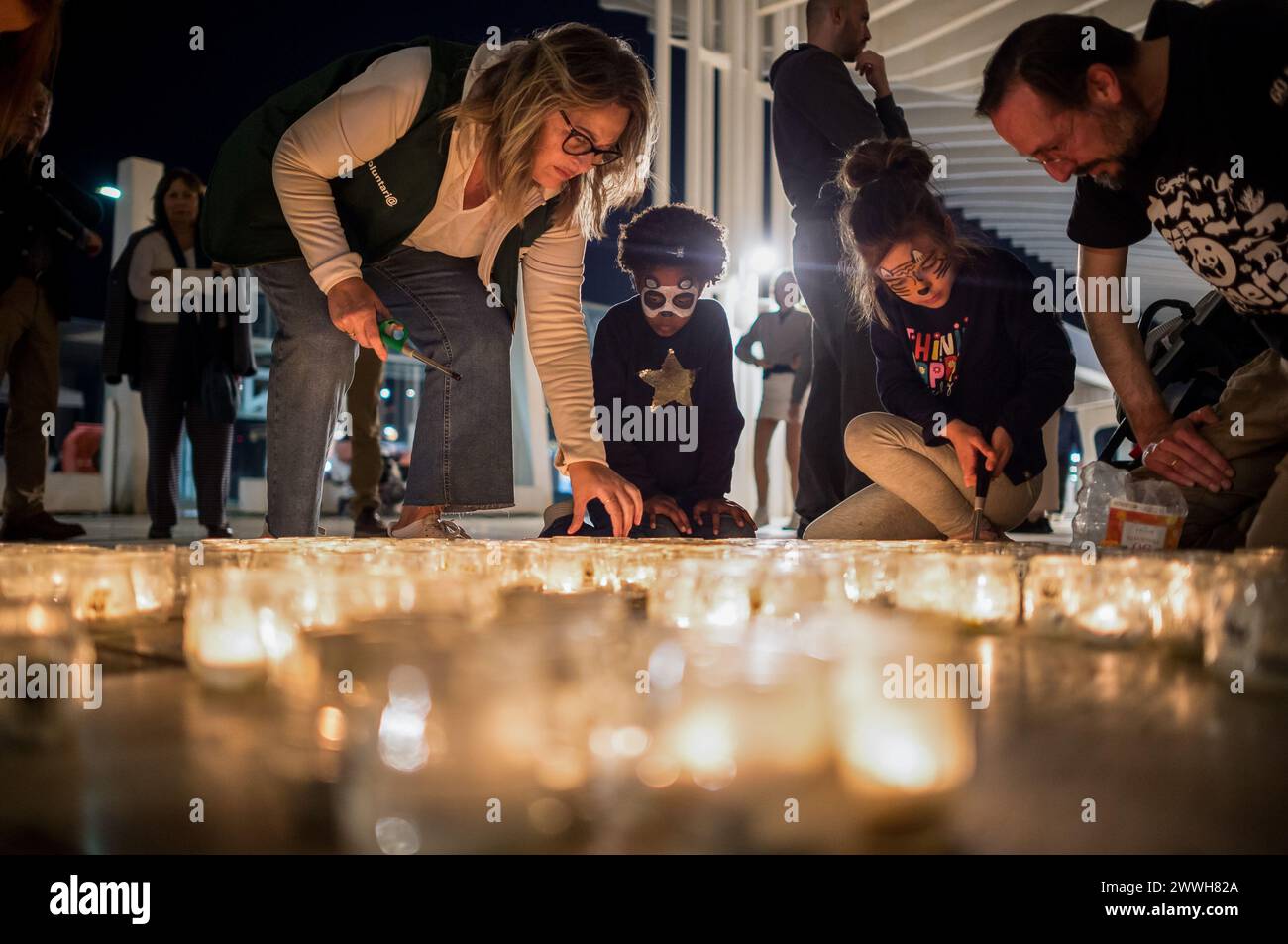 Malaga, Spain. 23rd Mar, 2024. Members of the World Wildlife Foundation ...