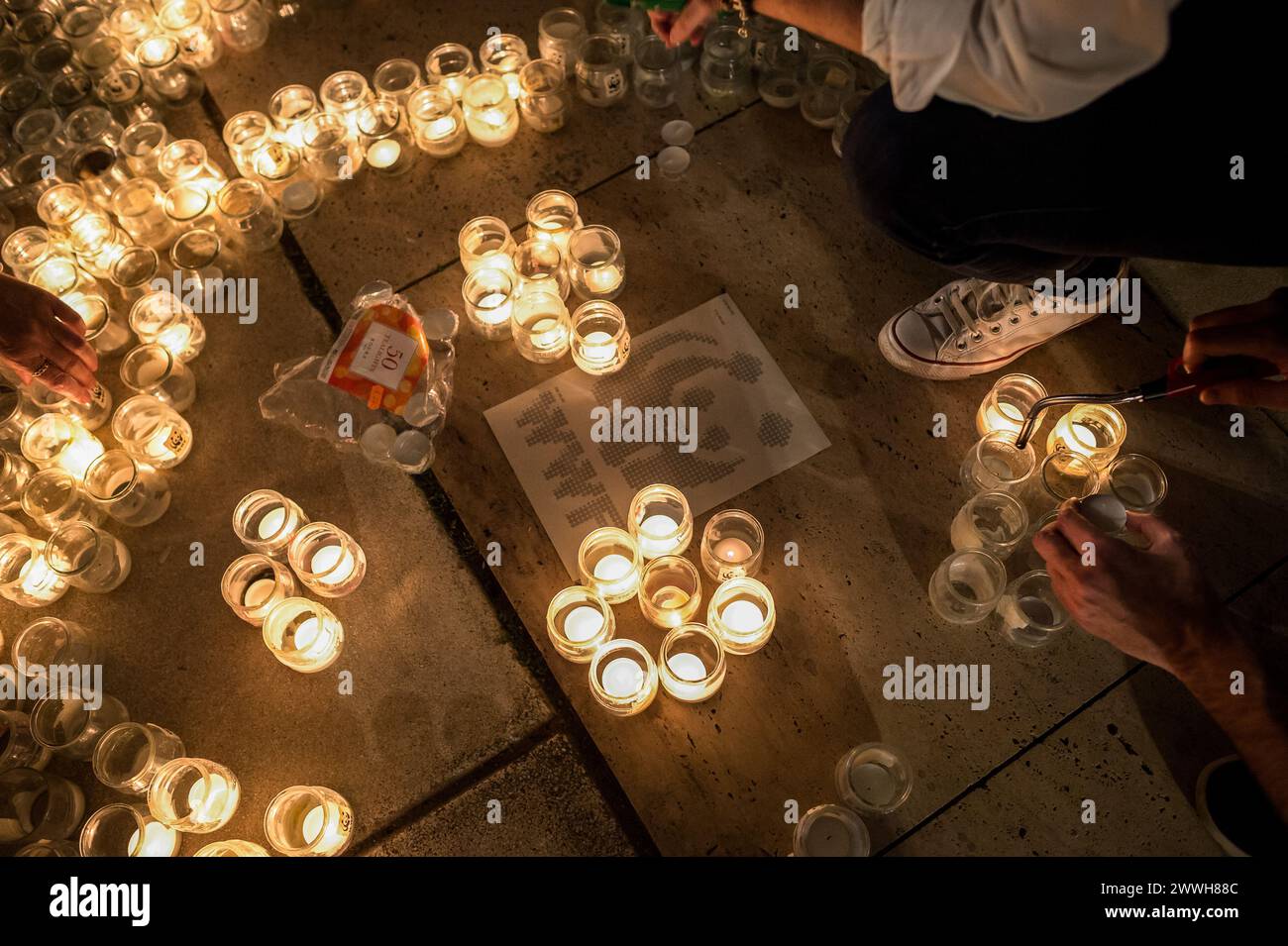 Malaga, Spain. 23rd Mar, 2024. Members of the World Wildlife Foundation ...