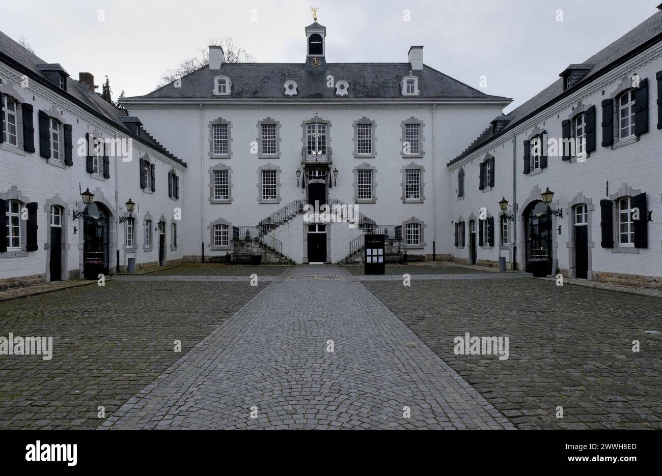 Bilderberg-Hotel Kasteel Vaalsbroek NL-Vaals, 22.03.2024: Innenhof der ...