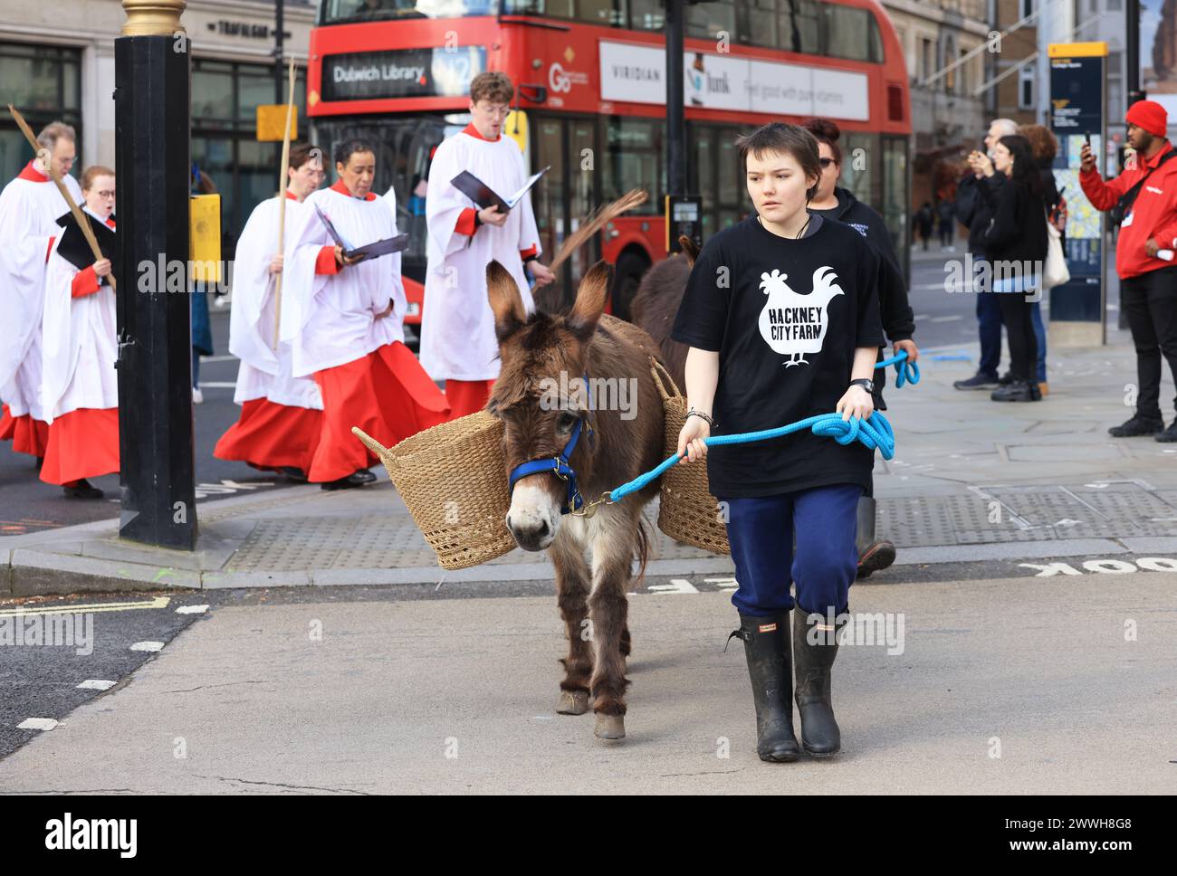 London, UK, 24th March 2024. St Martin-in-the-Fields Palm Sunday ...