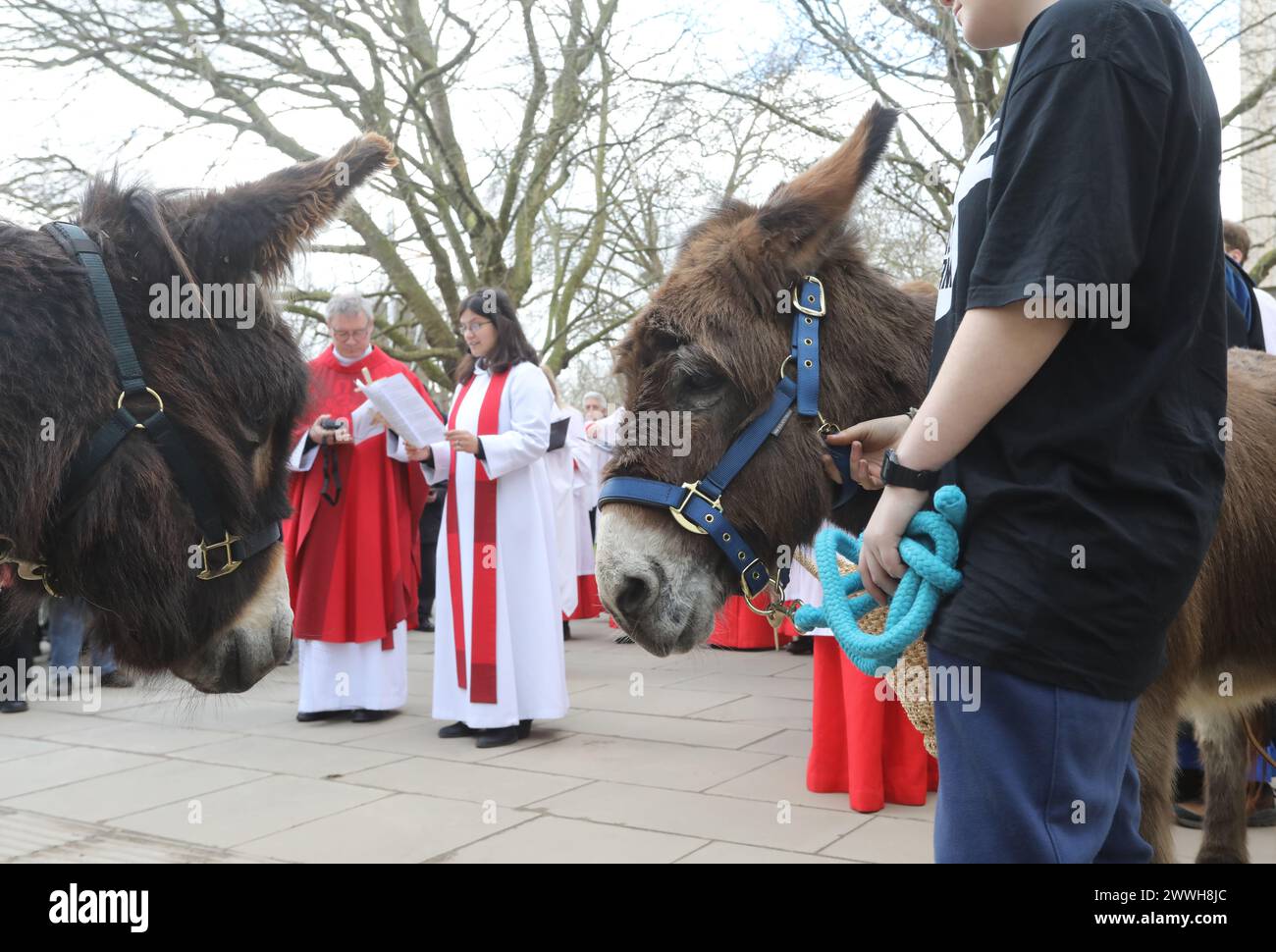 London, UK, 24th March 2024. St Martin-in-the-Fields Palm Sunday ...
