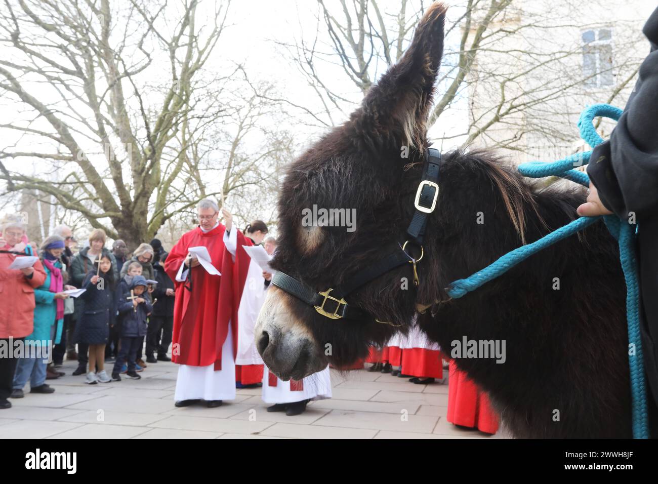 London, UK, 24th March 2024. St Martin-in-the-Fields Palm Sunday ...