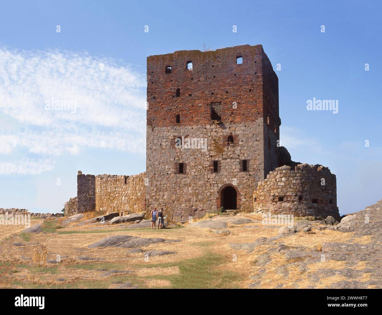 The tower in Hammershus, Scandinavia's largest medieval fortification ...