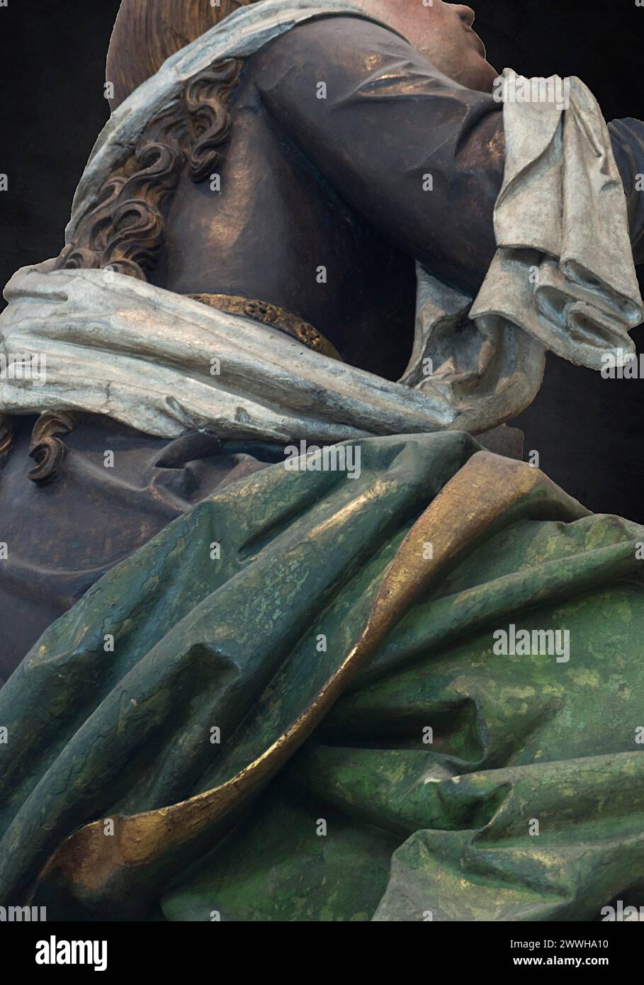 Mary Magdalene's robe, figure from the crucifixion group by Veit ...