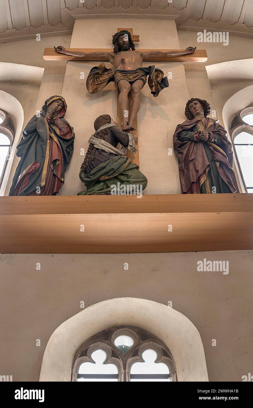 Placed on the west wall is the monumental crucifixion group from around ...