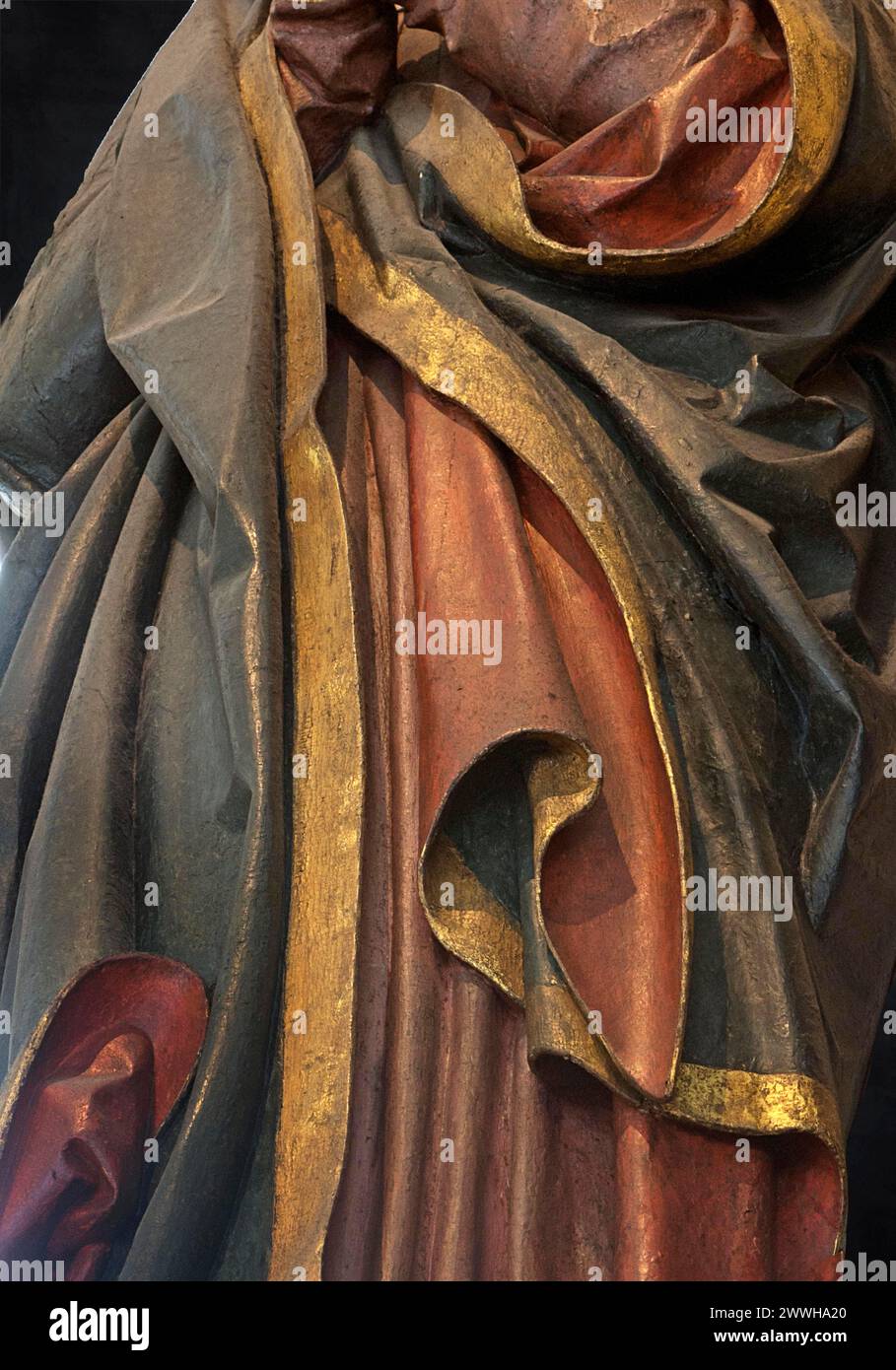 Garment of Mary, figure of the crucifixion group by Veit Wirsberger ...