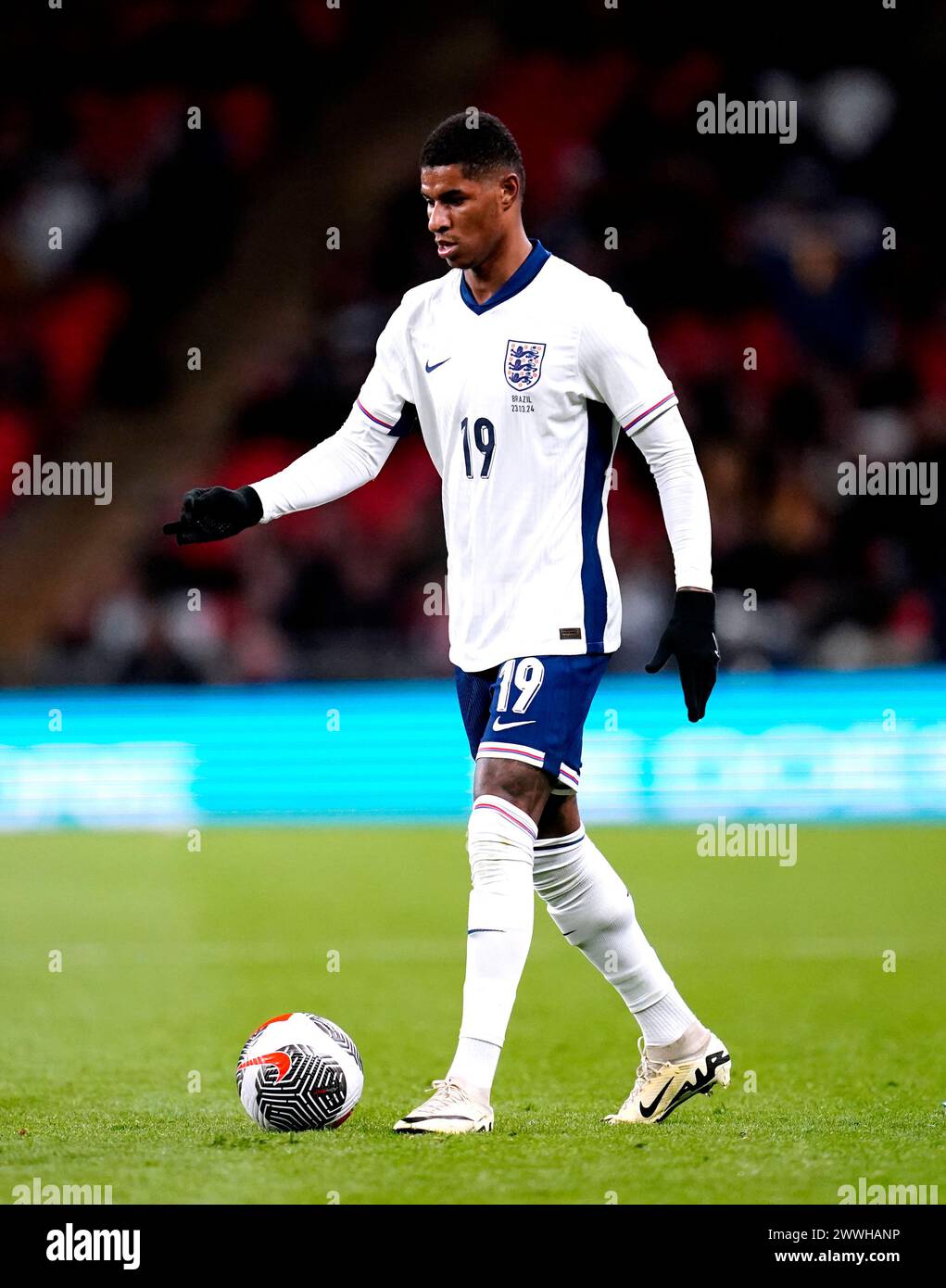 England's Marcus Rashford during a international friendly match at ...