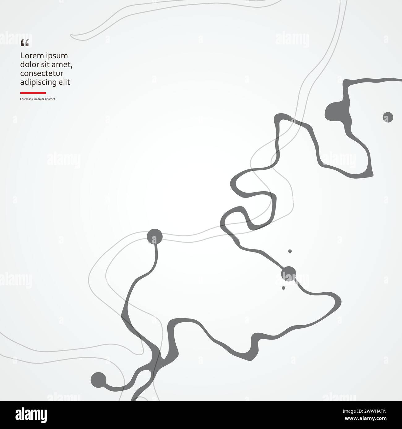 Stylized topographic contour map. Geographic line and tain relief ...