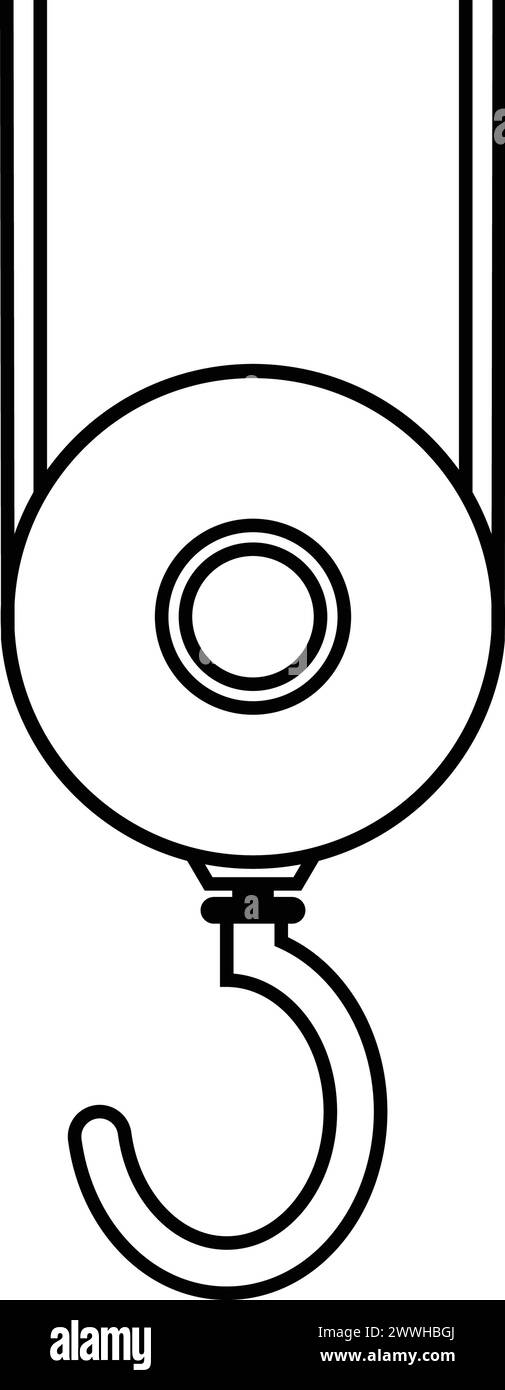 Hook vector icon design Black and White Stock Photos & Images - Alamy