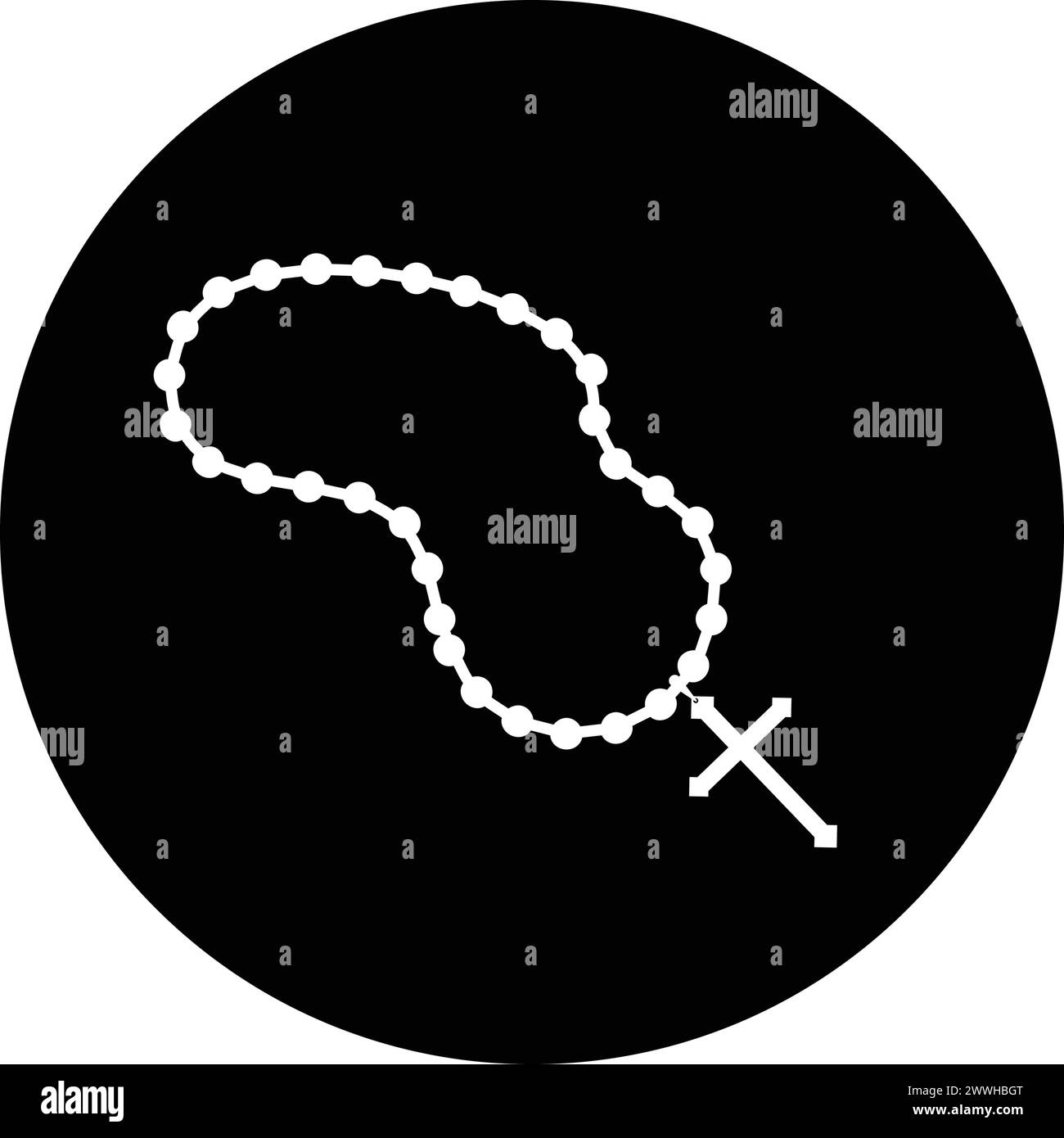 Rosary icon vector illustration symbol design Stock Vector Image & Art ...