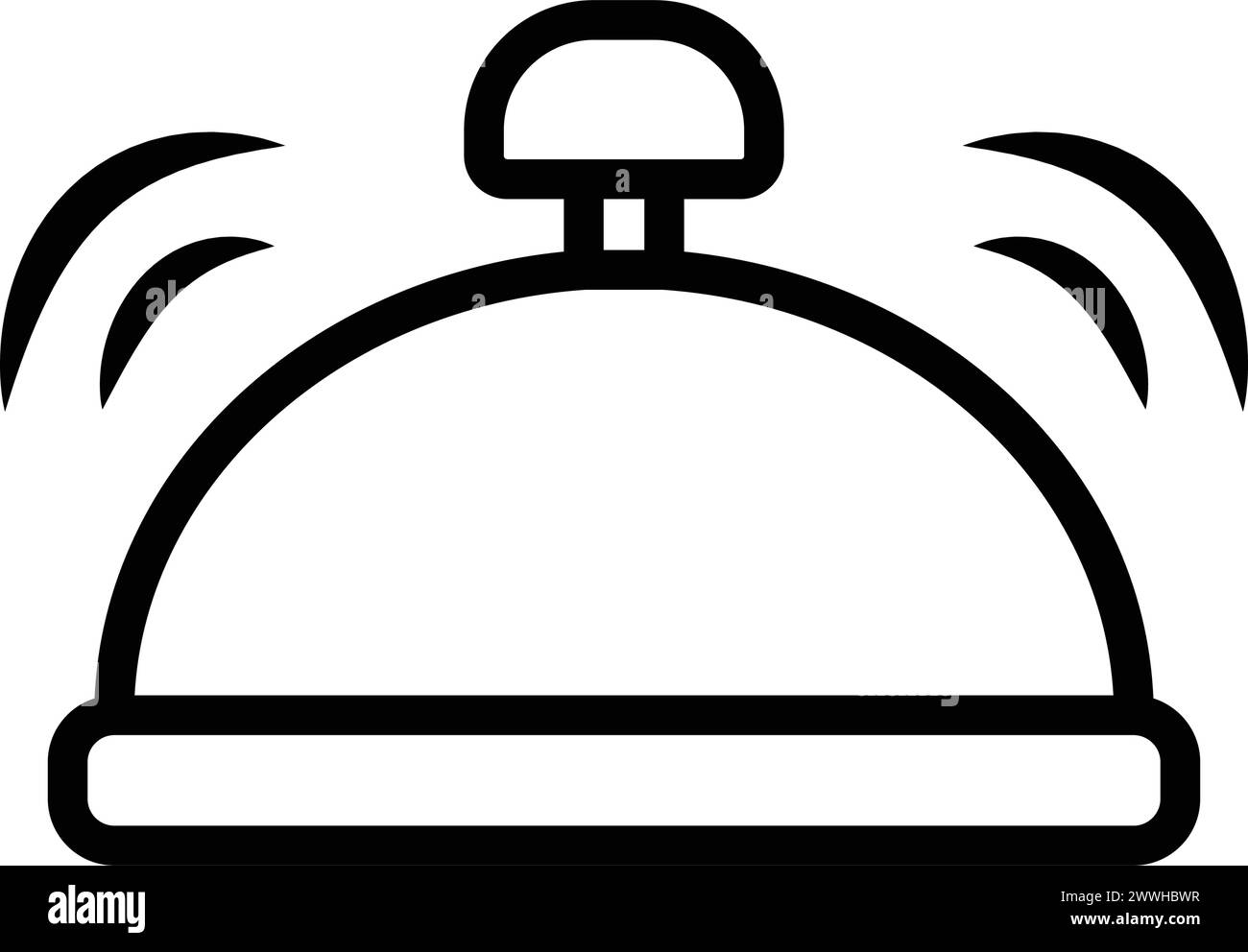 Ringing bell notification symbol hi-res stock photography and images ...